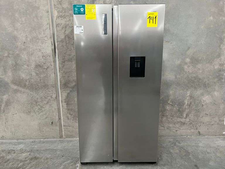 (NUEVO) Refrigerador con dispensador de agua Marca HISENSE, Modelo RS19N6WCX, Serie E42408 ...