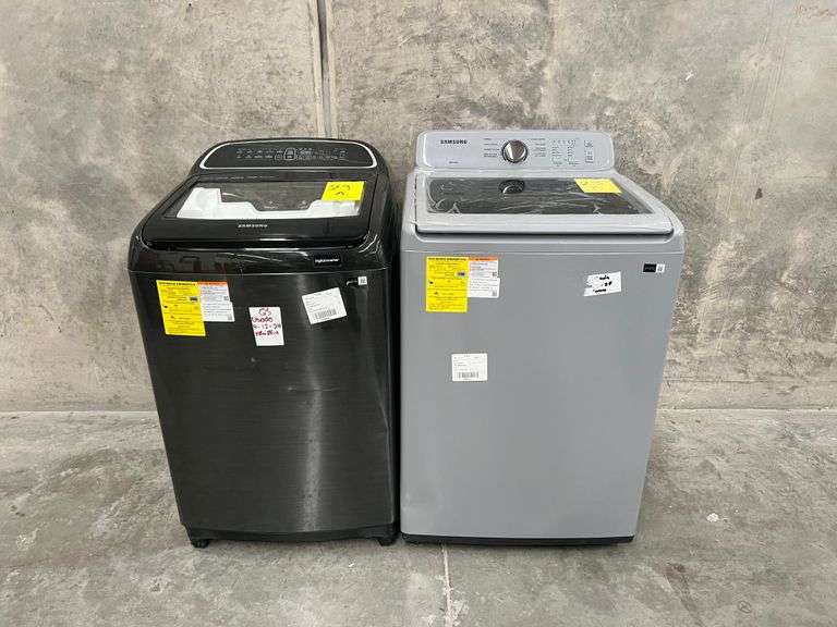 Lote de 2 lavadoras, contiene: 1 Lavadora de 19KG Marca SAMSUNG, Modelo WA19A3351GY, Serie ...