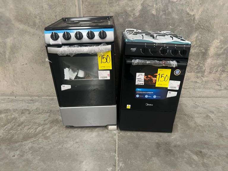 Lote de 2 estufas, contiene: 1 Estufa de 4 quemadores Marca MABE ...