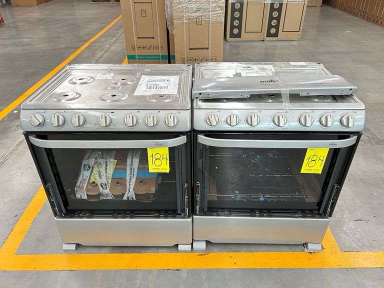 Lote de 2 Estufa de 6 quemadores, Contiene; 1 Estufa Marca MABE, Modelo ...