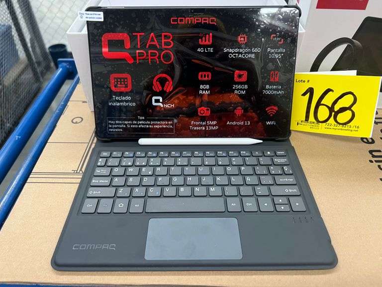 Tablet Marca COMPAQ, Modelo QTAB PRO, 8GB RAM y 256GB ROM, Serie ND ...
