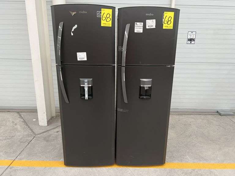 Lote de 2 refrigeradores, contiene: 1 Refrigerador con dispensador de ...