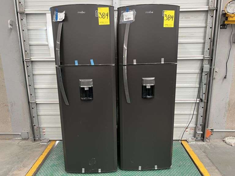 Lote de 2 refrigeradores, contiene: 1 Refrigerador con dispensador de ...