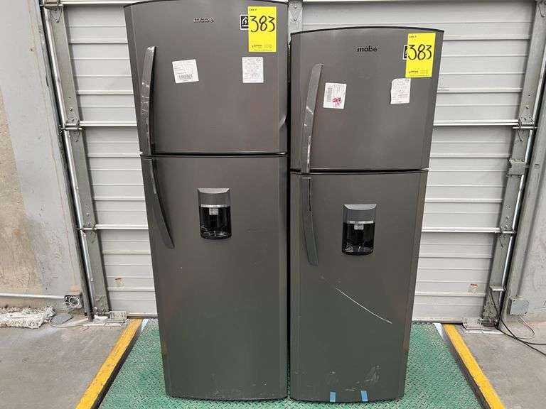 Lote de 2 refrigeradores, contiene: 1 Refrigerador con dispensador de ...