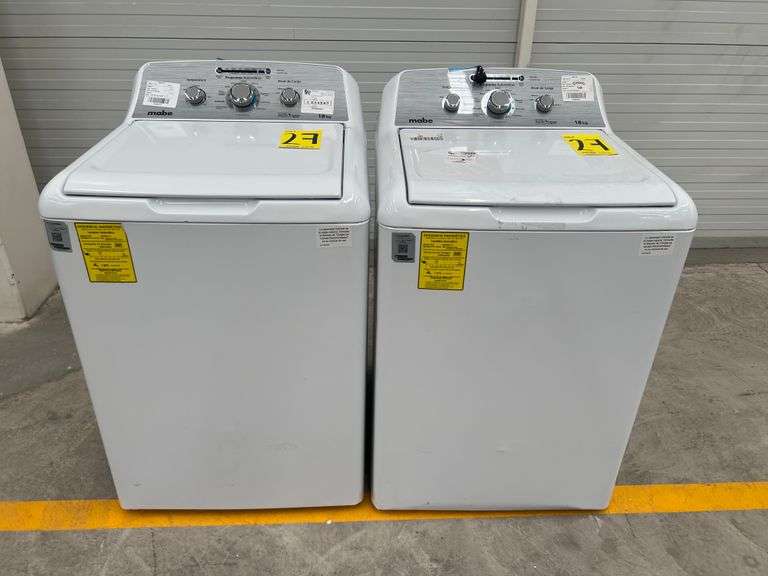 Lote de 2 lavadoras, contiene: 1 Lavadora de 18KG Marca WHIRLPOOL ...