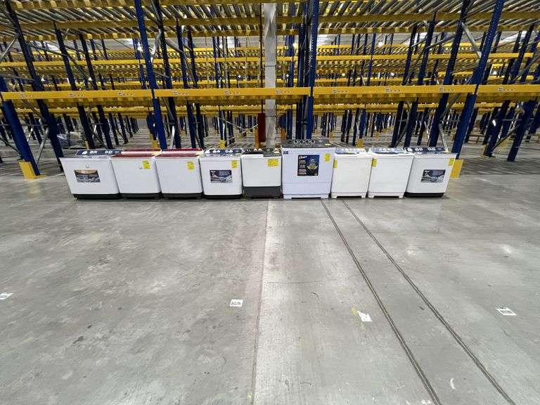 Lote de 9 lavadoras, contiene: 1 Lavadora de 13KG Marca LS1302C, Modelo ...