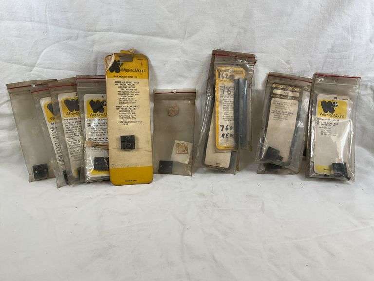 18 packs of new old stock - Weaver scope bases - numbers 11, 16, 21, 24 ...