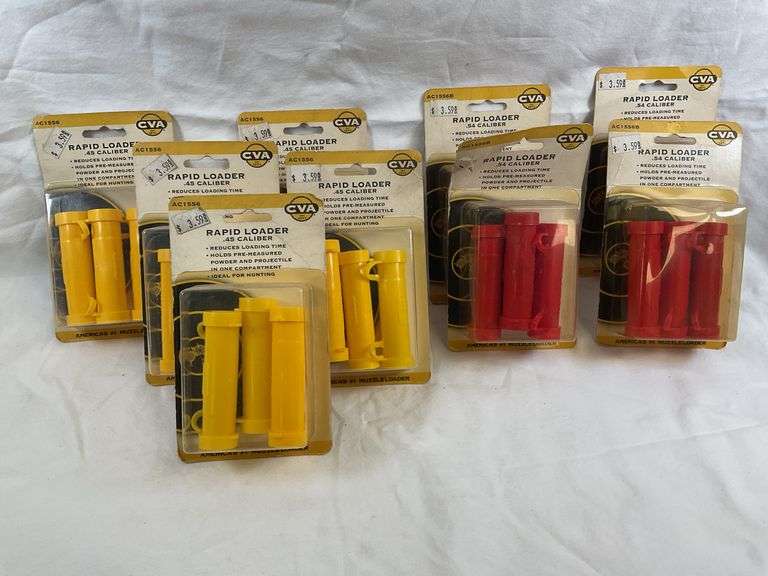 9 packs of new old stock of CVA rapid loaders for black powder - 5 of ...