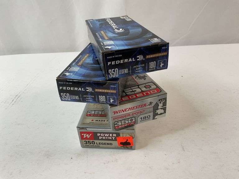 4 BOXES 350 LEGEND AMMO - Brian Burke Auctions