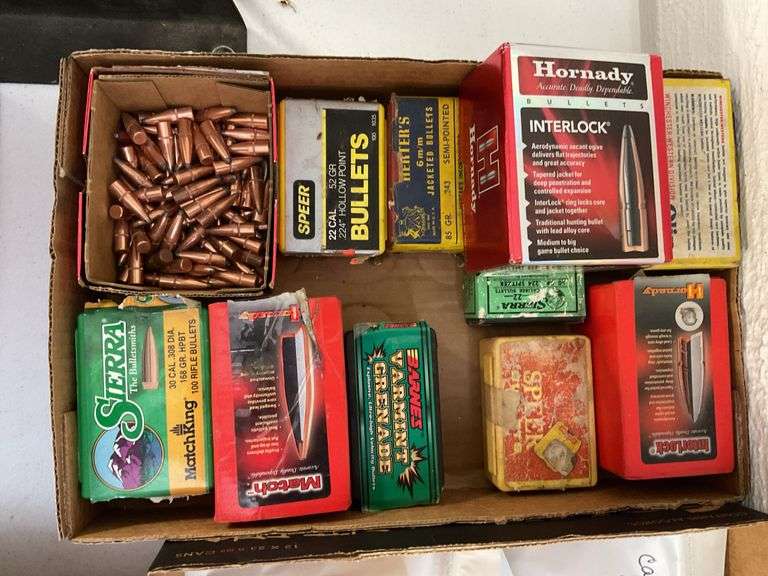 12LBS MIXED RIFLE BULLETS SOME FULL, MOST PARTIAL 22-30CAL - Brian ...