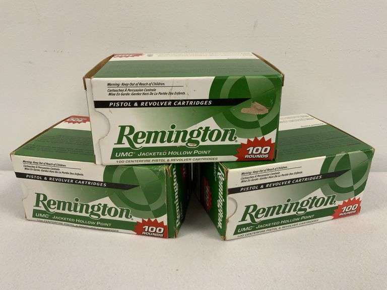 3 100 rd boxes of 357 magnum by Remington - Brian Burke Auctions