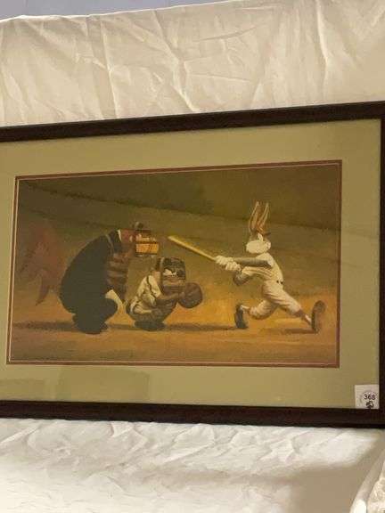 Framed Novelty art print - Brian Burke Auctions