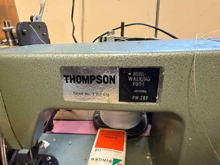 Thompson PW-201 Mini-Walking Foot Sewing Machine - Brian Burke Auctions