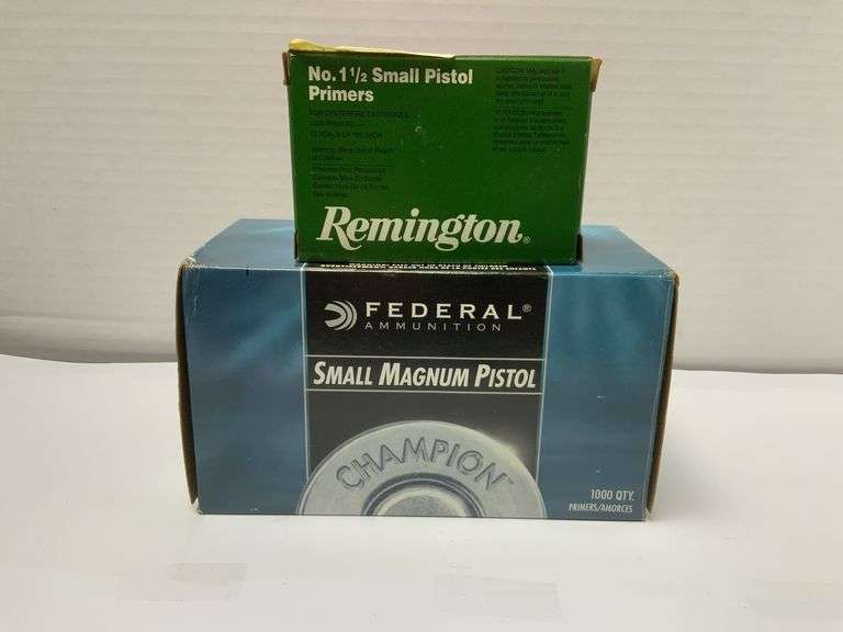 2000 ct primers - Federal No. 200 small magnum pistol primers - 1000 ct ...