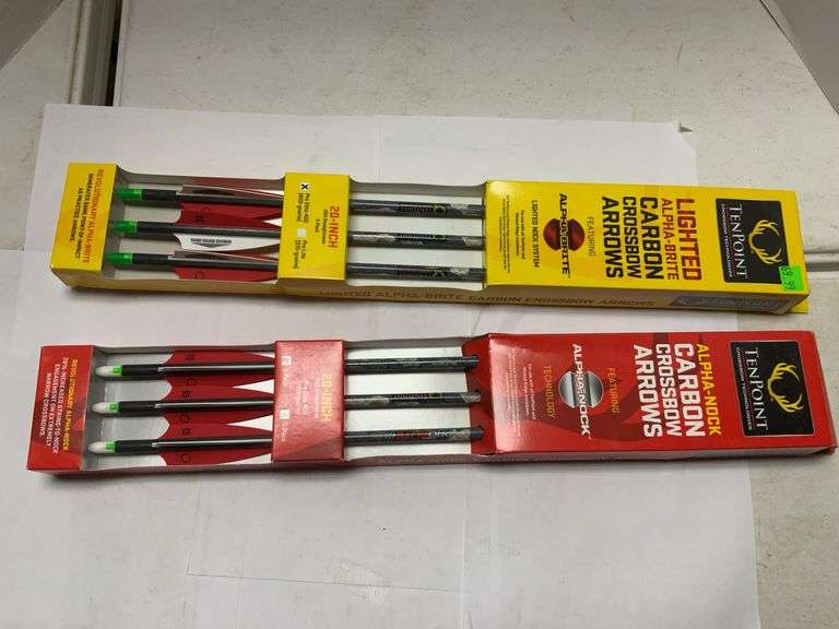 2 Boxes of TenPoint Arrows (Alpha-Bright & Alpha-Nock) - Brian Burke ...
