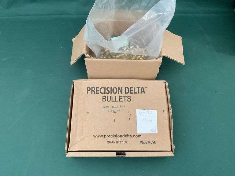 Precision Delta bullets 9mm 115gr FMJ, 1146 qty - Brian Burke Auctions