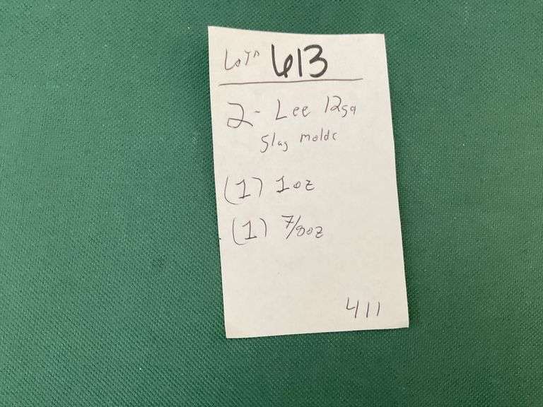 2 Lee 12 GA Slug Molds - Brian Burke Auctions