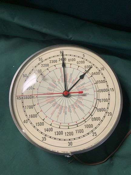 Electric World Clock Model TD-2400 - Brian Burke Auctions