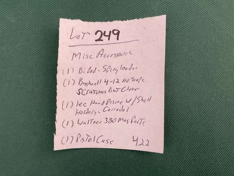 Misc Firearm Accessories lot. - Brian Burke Auctions