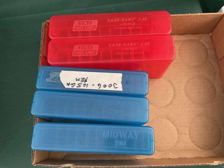 Rifle ammo boxes. - Brian Burke Auctions