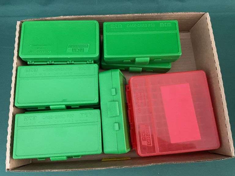 x10 Pistol ammo boxes. - Brian Burke Auctions