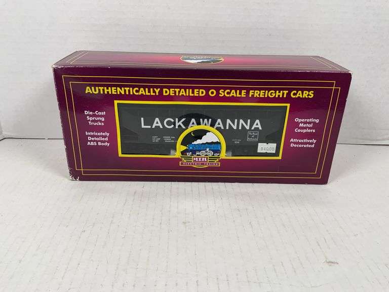 MTH Lackawanna # 85388 2-Bay Offset Hopper Car with Coal Load - Brian ...