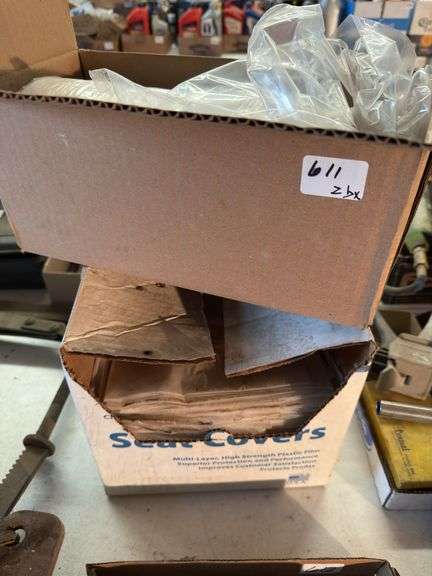 2 boxes of plastic - Brian Burke Auctions