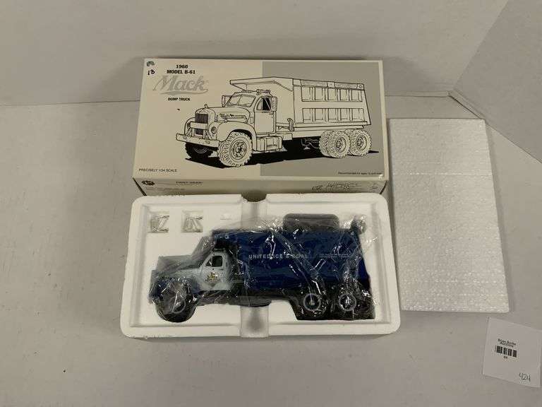 First Gear 1960 Model B-61 Mack Dump Truck 1/34 Scale Die Cast Replica ...