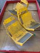 3 metal steps - yellow - ? cub cadet or John Deer - Brian Burke Auctions