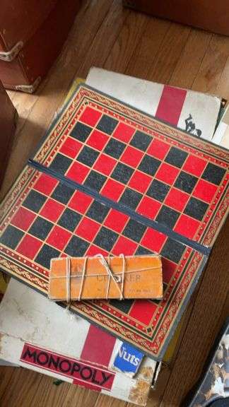 Early board games and other items, including Chinese star checkers, a ...