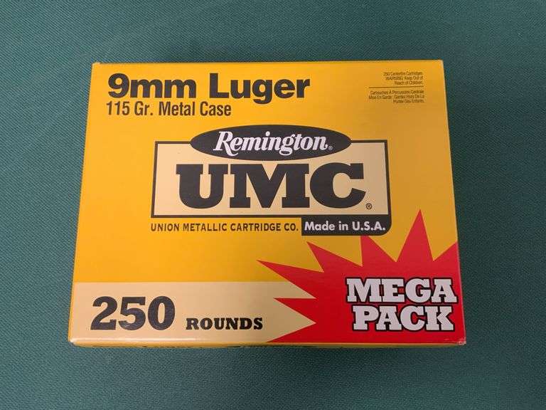 Remington Mega Pack 9mm 250rds 115gr FMJ - Brian Burke Auctions