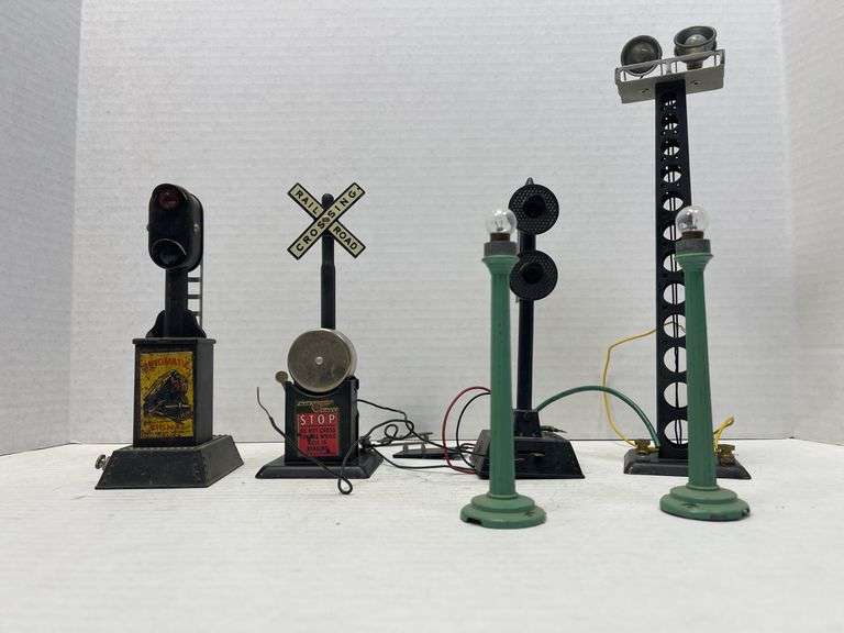 Vintage Marx Railroad Crossing Stop Bell, Automatic Signal, Lionel ...
