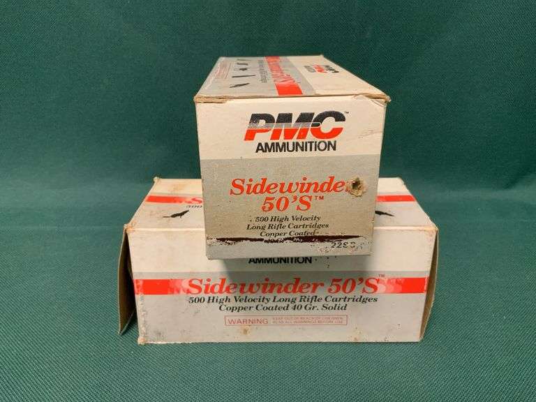 x2 bricks of PMC sidewinder 22lr. - Brian Burke Auctions