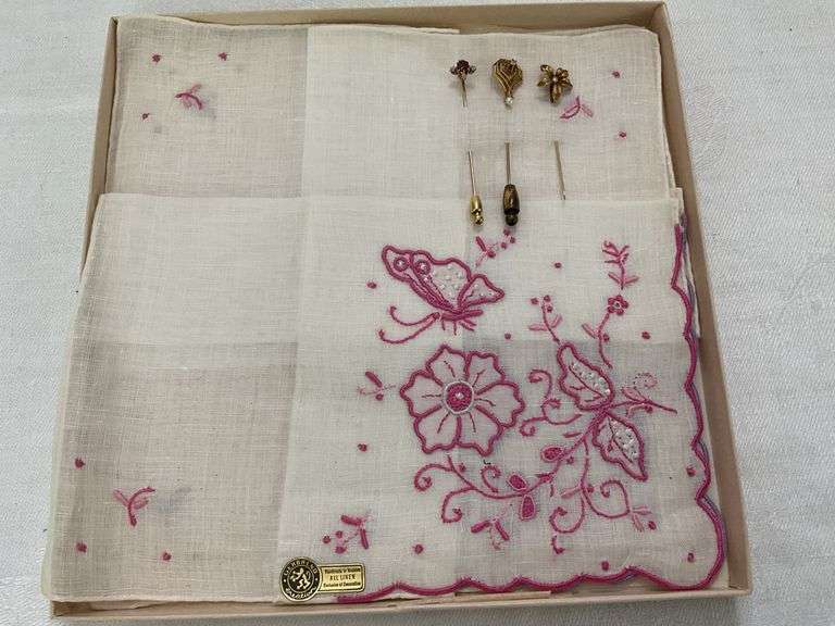 Three early ladies stick pins, all tested 10 carrot gold, one has a ...