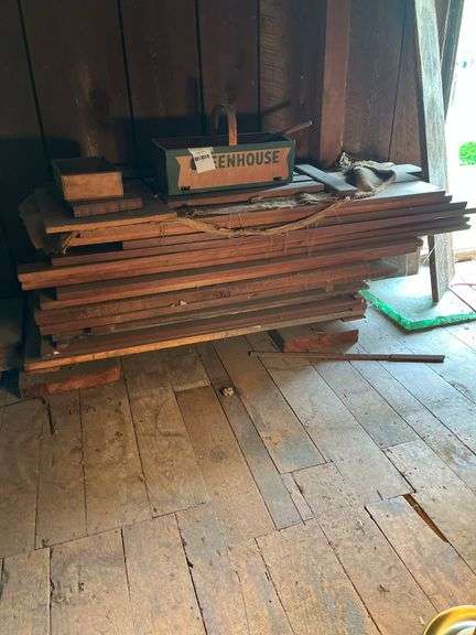 Pile of lumber including pieces up to 11 and 12 inches wide 53 inches ...
