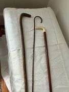 3 Vintage Hook Canes - Brian Burke Auctions