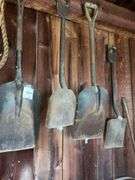 4 Shovels, all flat end - Brian Burke Auctions