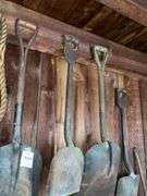 4 Shovels, all flat end - Brian Burke Auctions