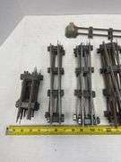 Marx track 39 pieces of curved track, 26 pieces of straight track, 6 ...