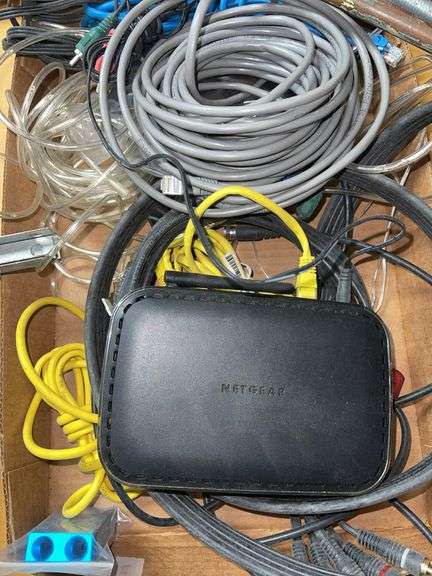 Cords, Ethernet, Netgear Router and more - Brian Burke Auctions