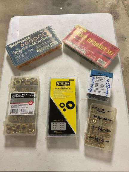 1- 180 Piece Rubber Grommet Set, 1- Steelton 180 Piece Harness Grommet ...