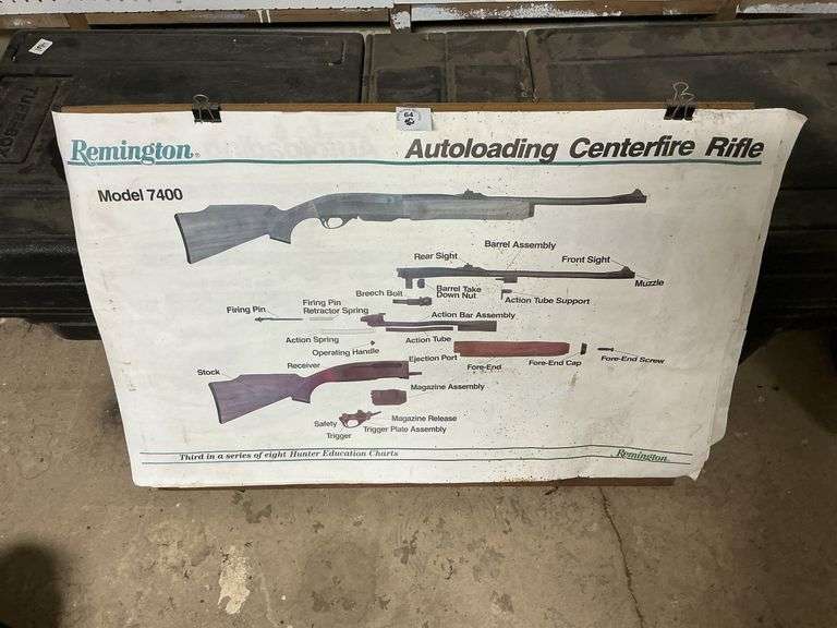 Remington Gun Model Part Identification Posters - Brian Burke Auctions