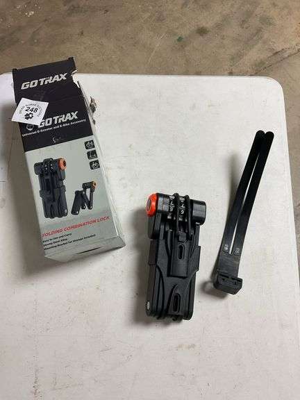 Go Trax Folding Combination Lock - Brian Burke Auctions