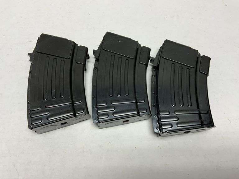 3 10rd steel AK-47 magazines, like new - Brian Burke Auctions