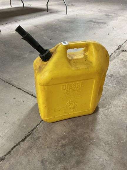 5 Gallon Yellow Fuel Can - Brian Burke Auctions
