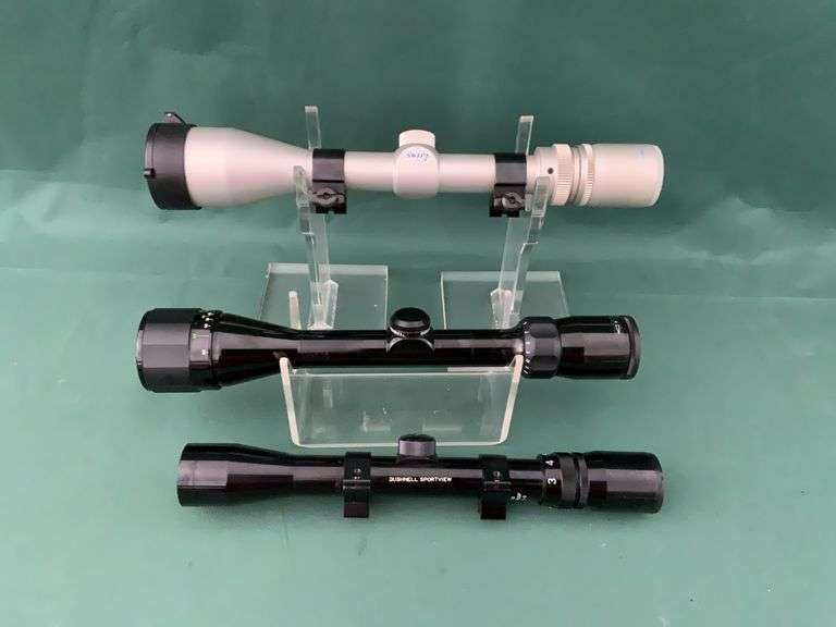 3 scopes - Bushnell 4-12x40 AO scope, - Brian Burke Auctions