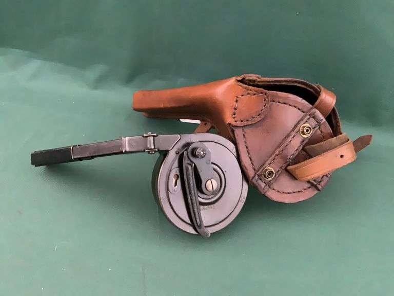 Original artillery luger snail drum magazine, original holster - Brian ...