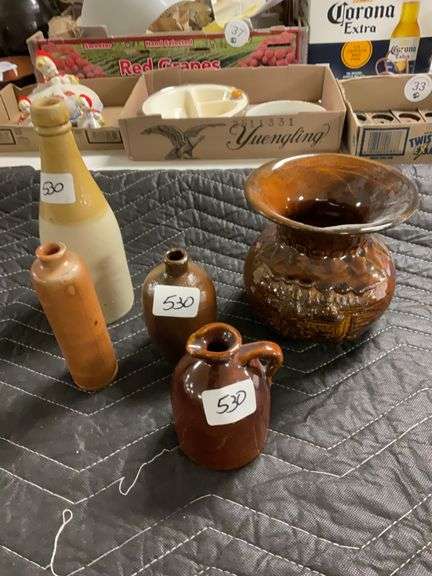 Five pieces of stoneware - Brian Burke Auctions