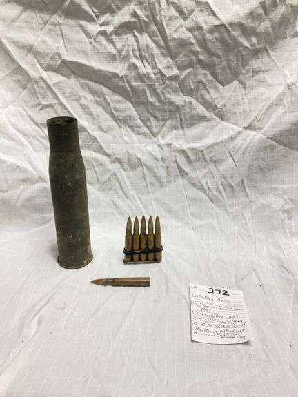 Collectible ammo Lott – World War II 37 mm shell casing labeled 1943 ...