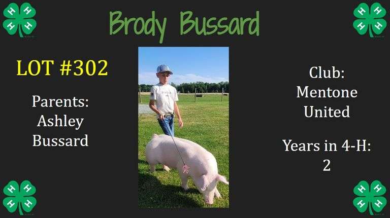 Brody Bussard Mentone United - Breeders World